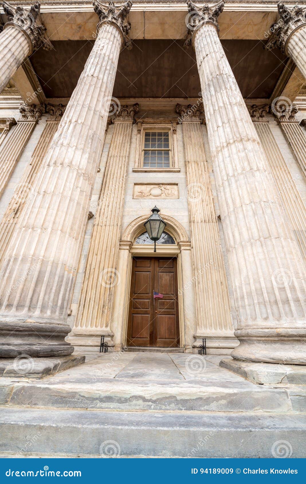 Roman Pillars on a Classic Building Stock Image - Image of philadelphia ...