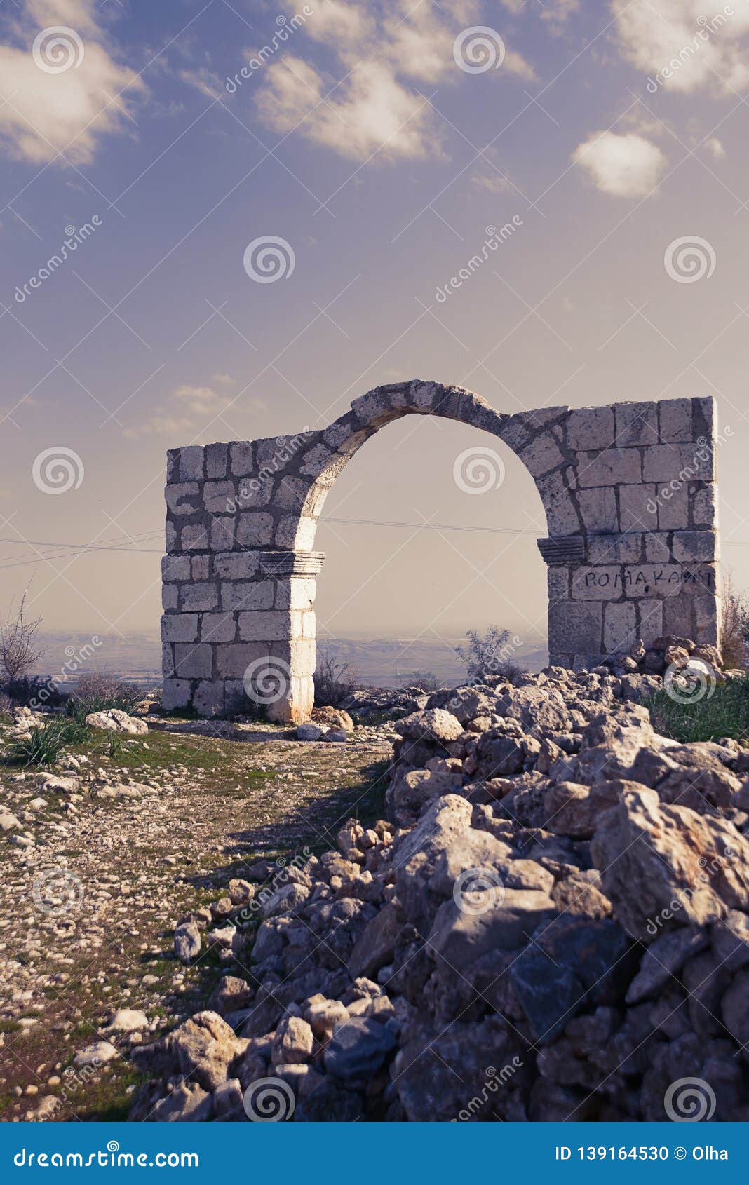 Roman Road in Tarsus, Turkey Stock Photo - Image of middle, romantic ...