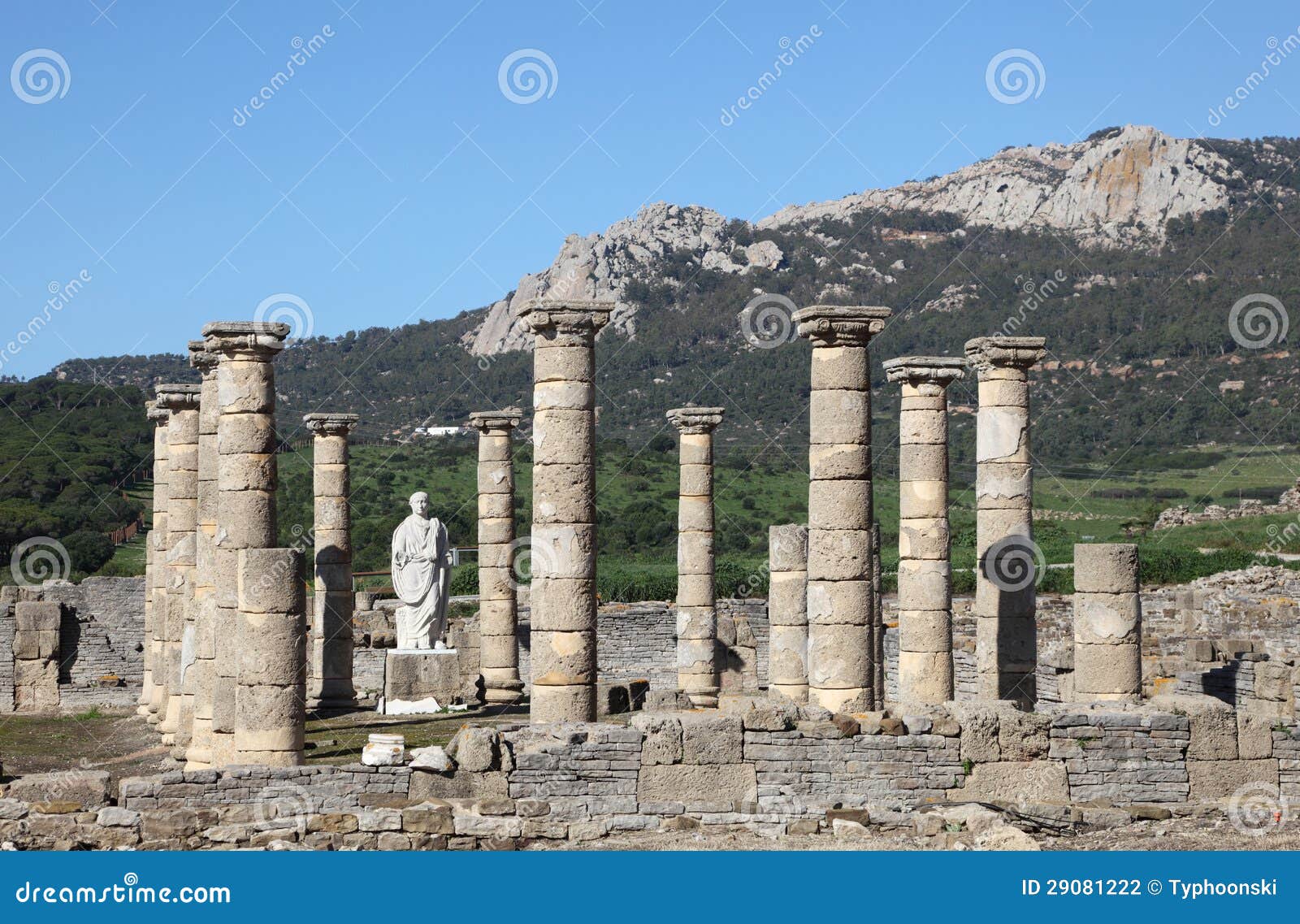 Roman Ruin in Bolonia, Spain Stock Photo - Image of andalucia, spain ...