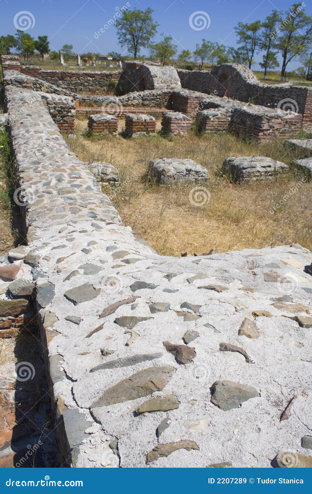 Roman ruins stock image. Image of foundation, europe, stone - 2207289