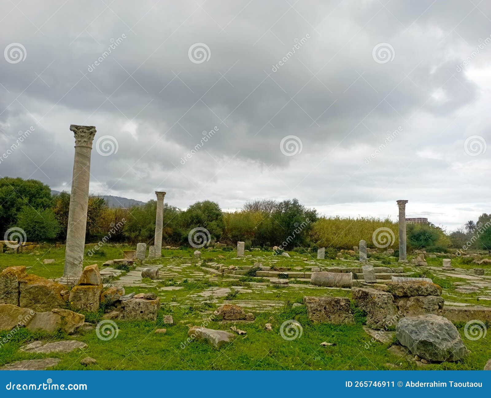 Roman Ruins in Annaba Algeria Stock Image - Image of building, terrain ...