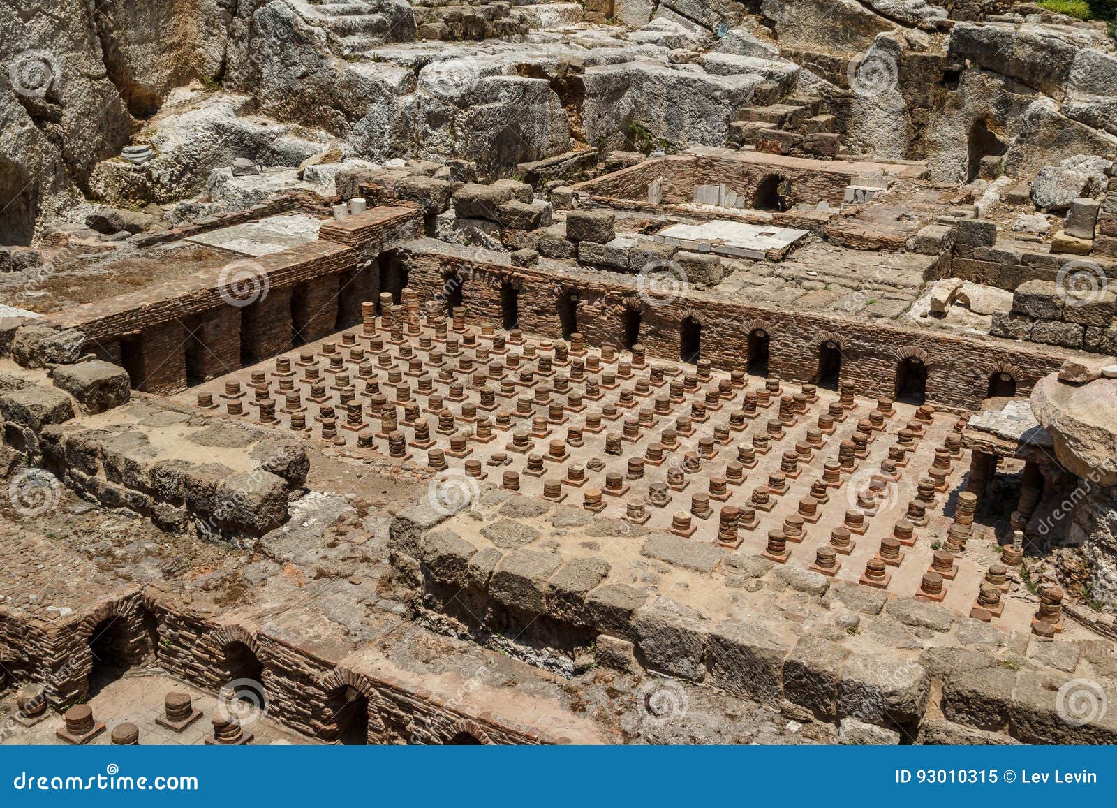 Roman Ruins in the Centre of Beirut Stock Image - Image of beirut ...