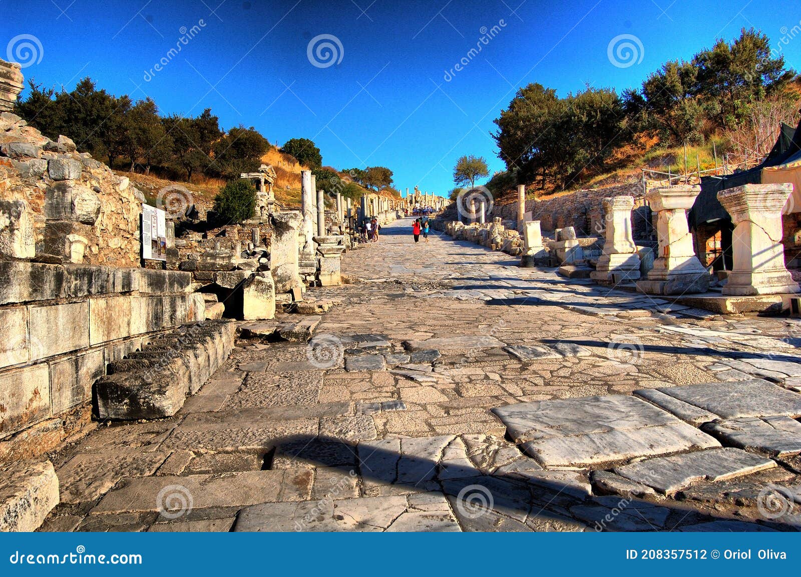 Roman Ruins of Ephesus. Library of Celsus (Turkey). Stock Photo - Image ...