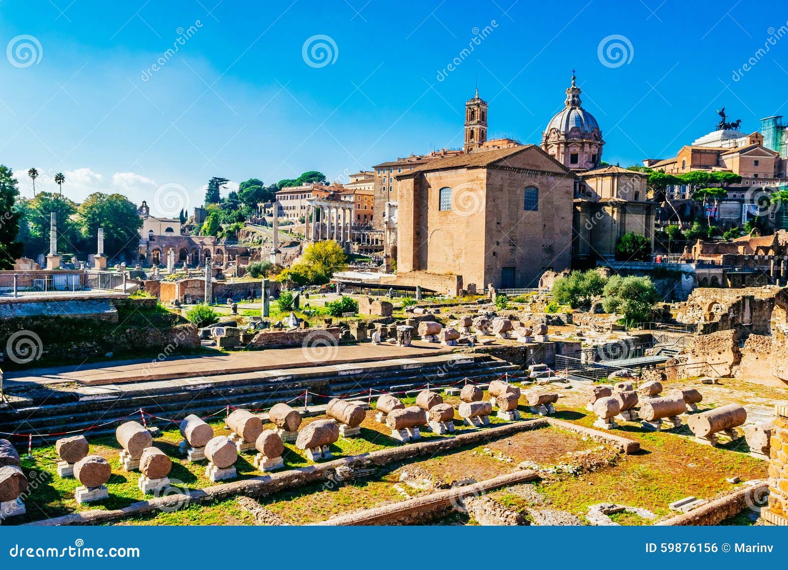 Roman Ruins, Forum, in Rome, Italy Editorial Photo - Image of building ...