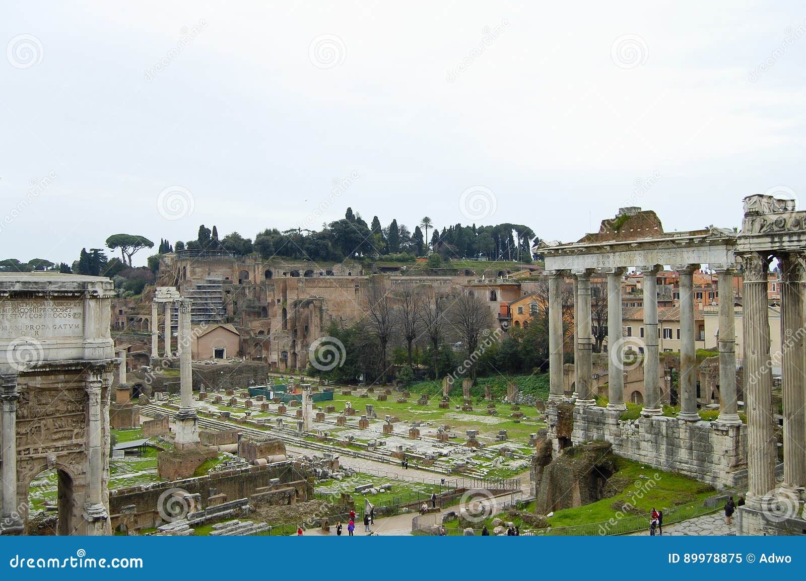 Roman Ruins - Italy stock image. Image of italy, architecture - 89978875
