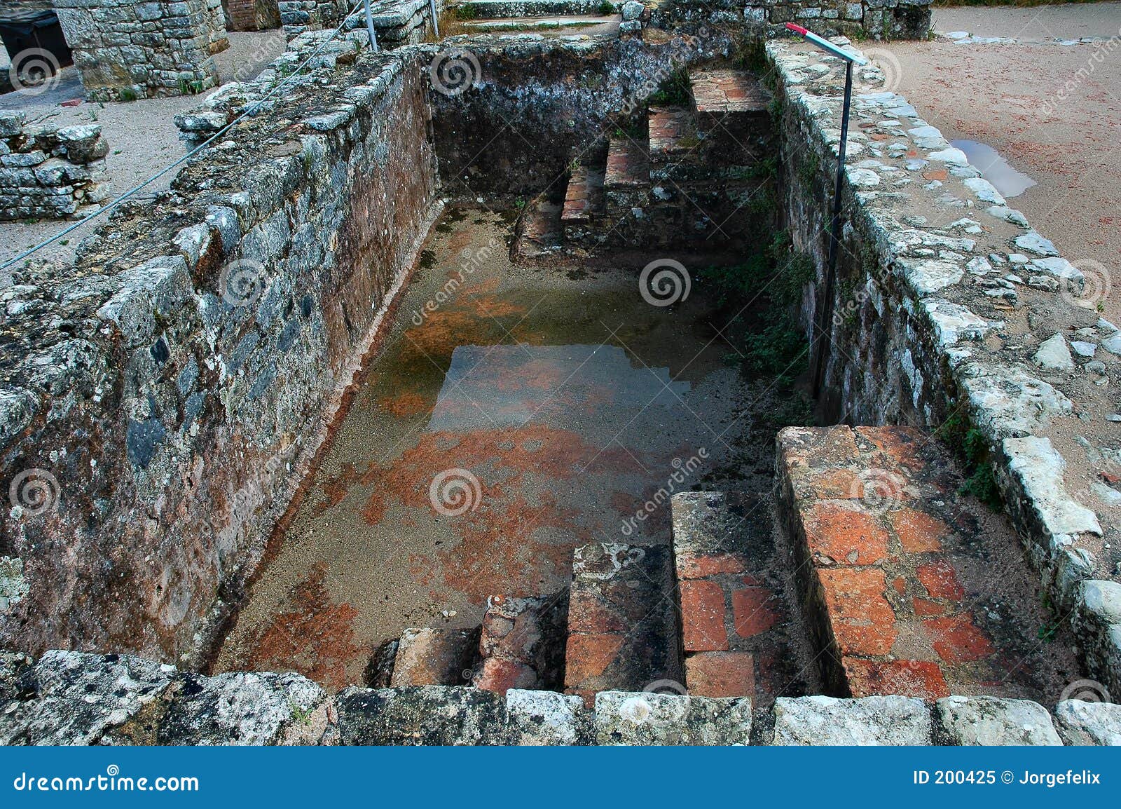 Roman ruins - Pool stock image. Image of ruins, architecture - 200425