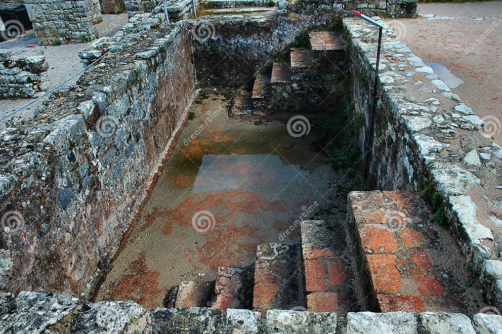 Roman ruins - Pool stock image. Image of ruins, architecture - 200425
