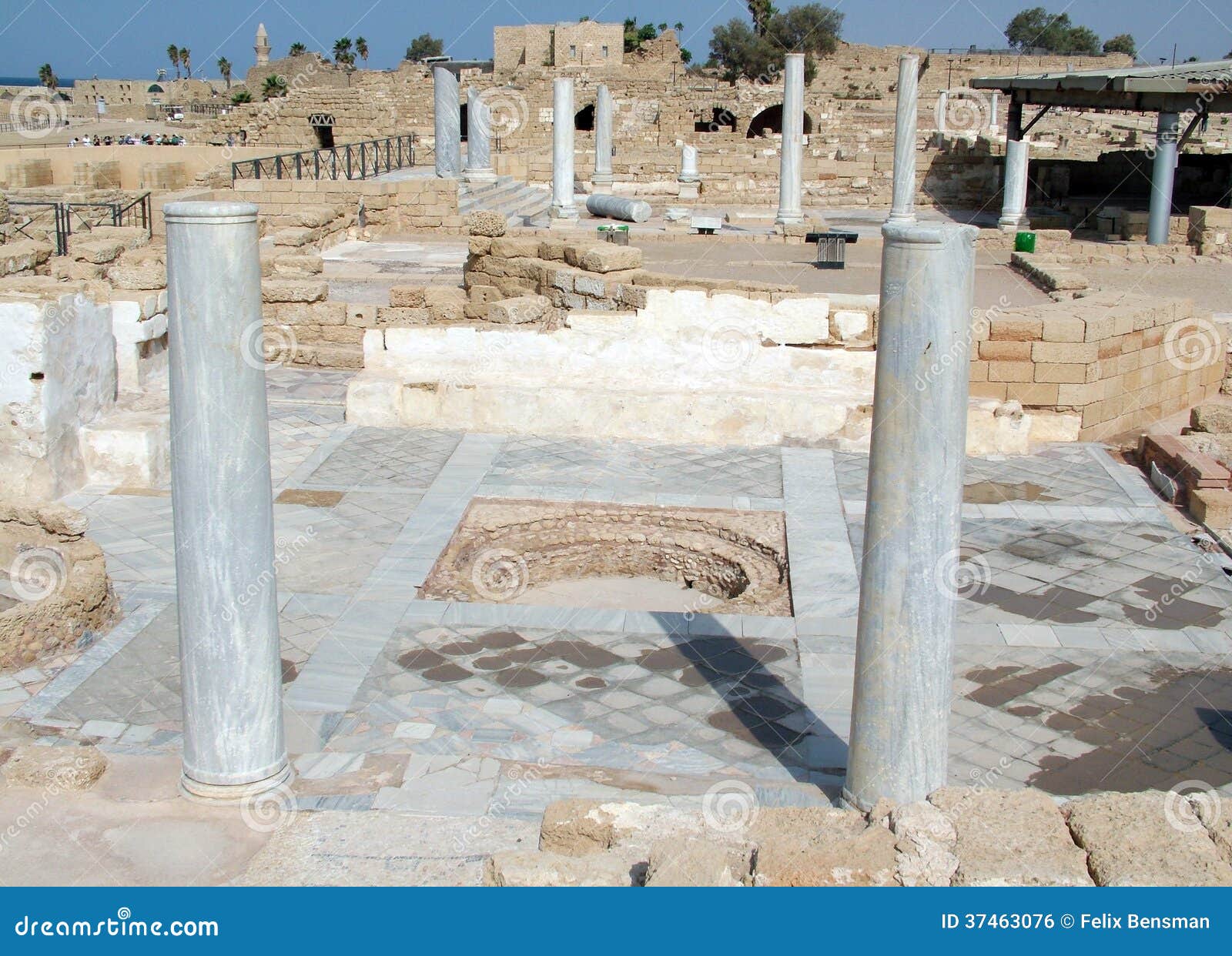 Roman ruins stock photo. Image of israel, outdoors, roman - 37463076