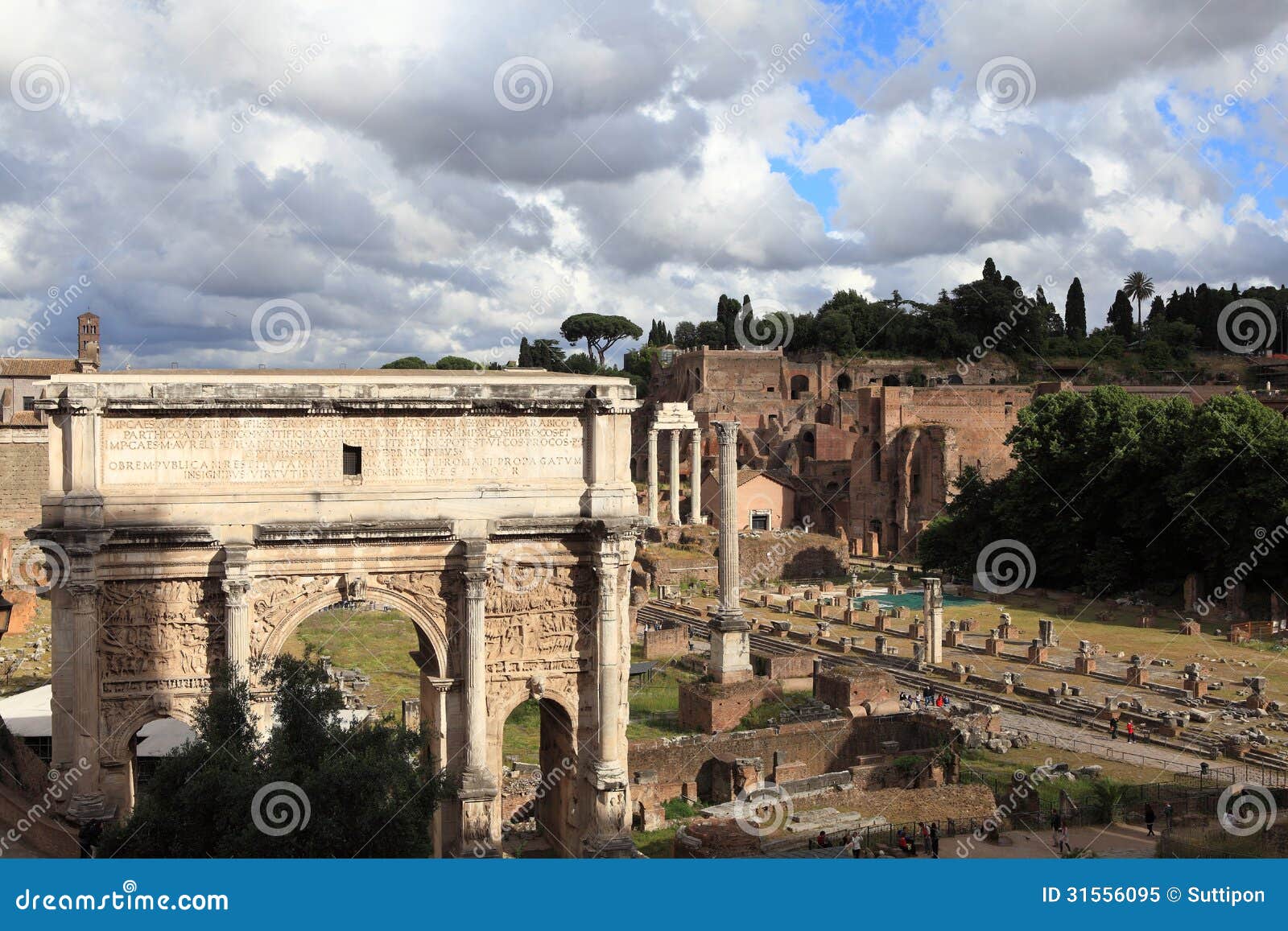 Roman ruins in Rome stock image. Image of built, historical - 31556095