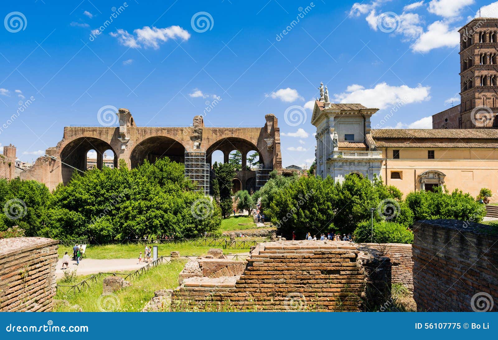 Roman ruins editorial image. Image of antique, rome, ancient - 56107775