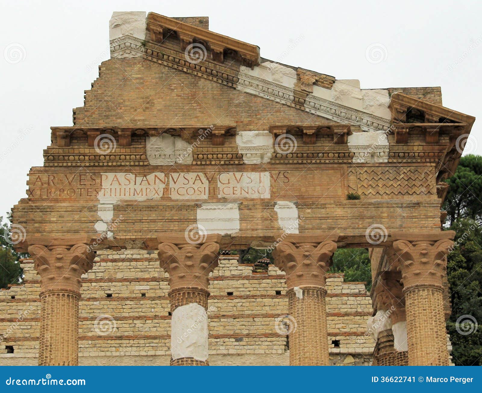 Roman ruins stock image. Image of capitolium, colosseum - 36622741