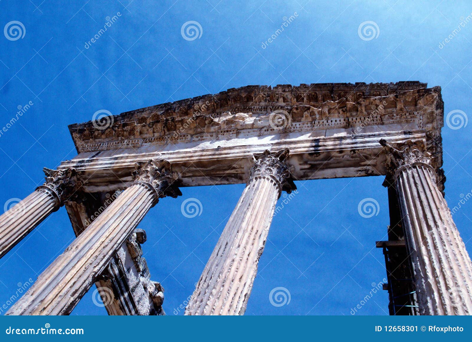 Roman Ruins Of Histria Citadel - Romania Stock Image | CartoonDealer ...