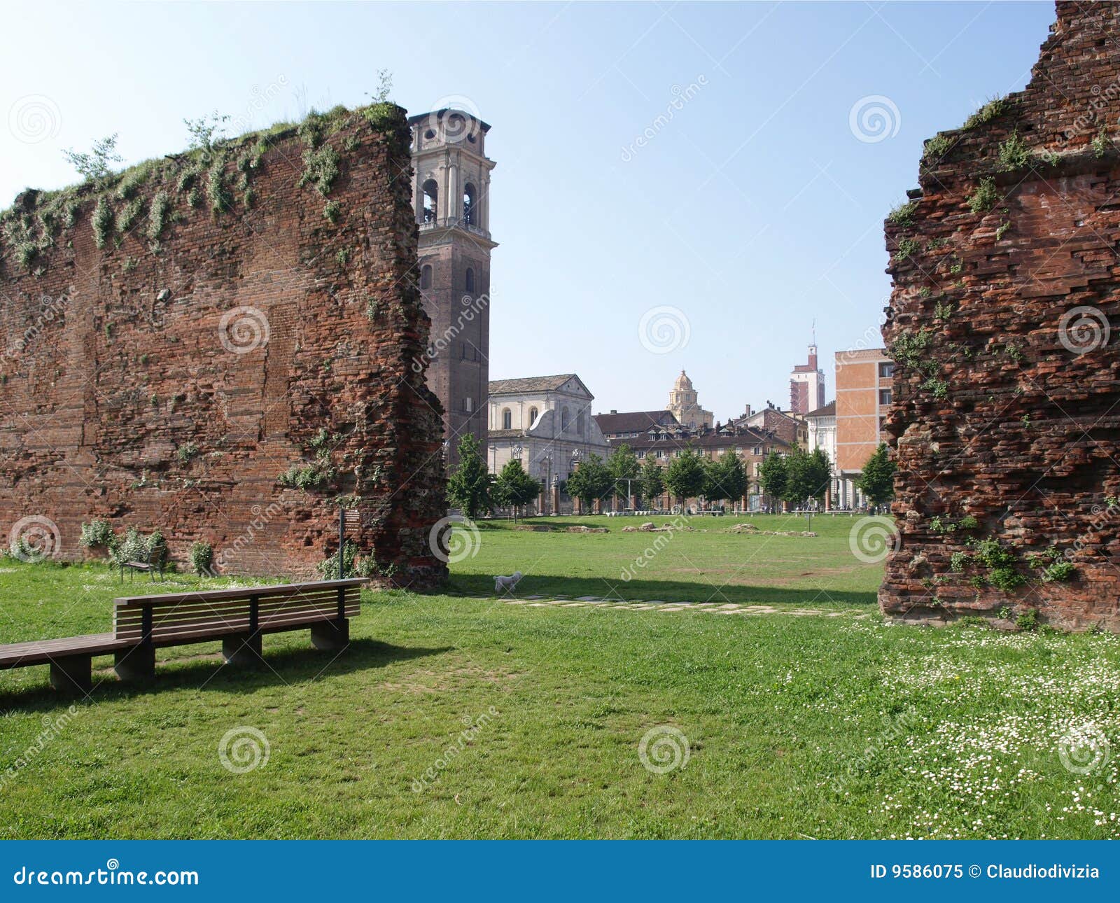 Roman ruins Turin stock image. Image of roman, turin, ruins - 9586075