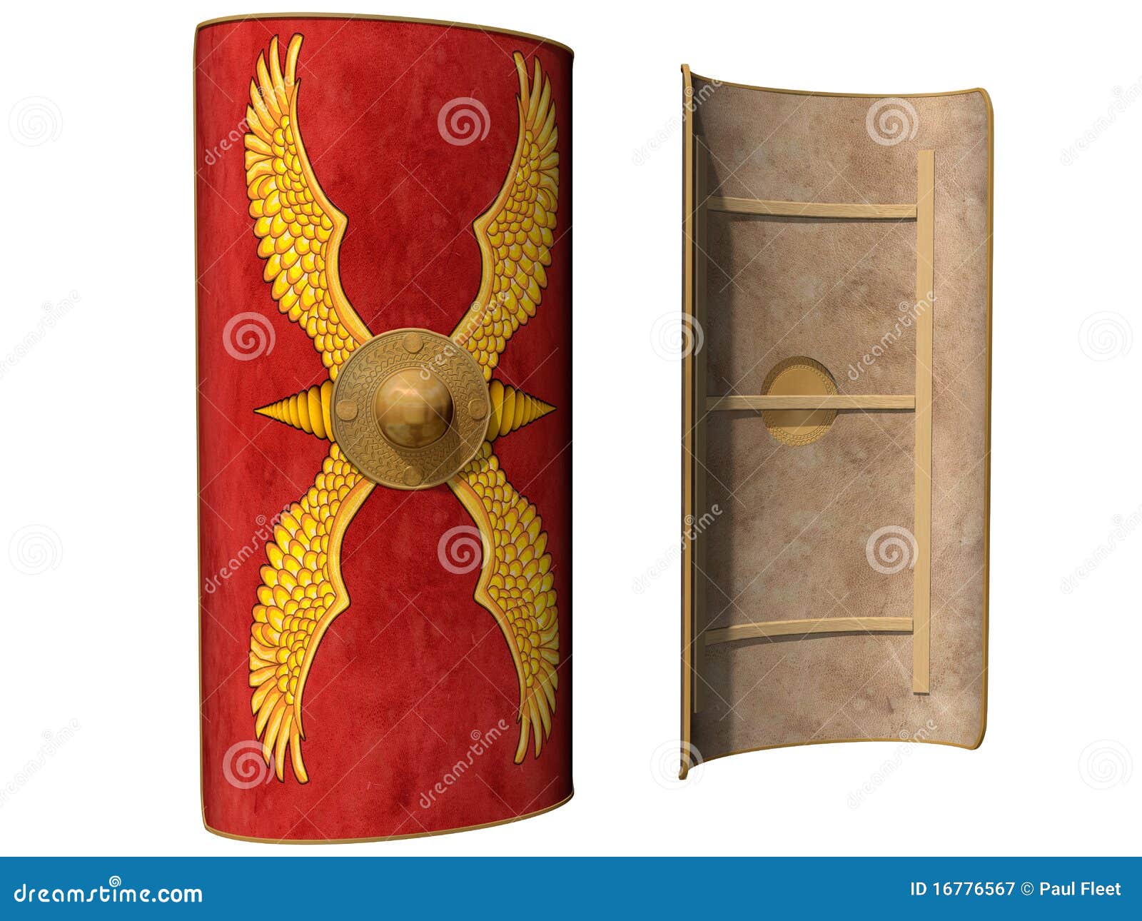 Roman Scutum Shield stock illustration. Illustration of shield - 16776567