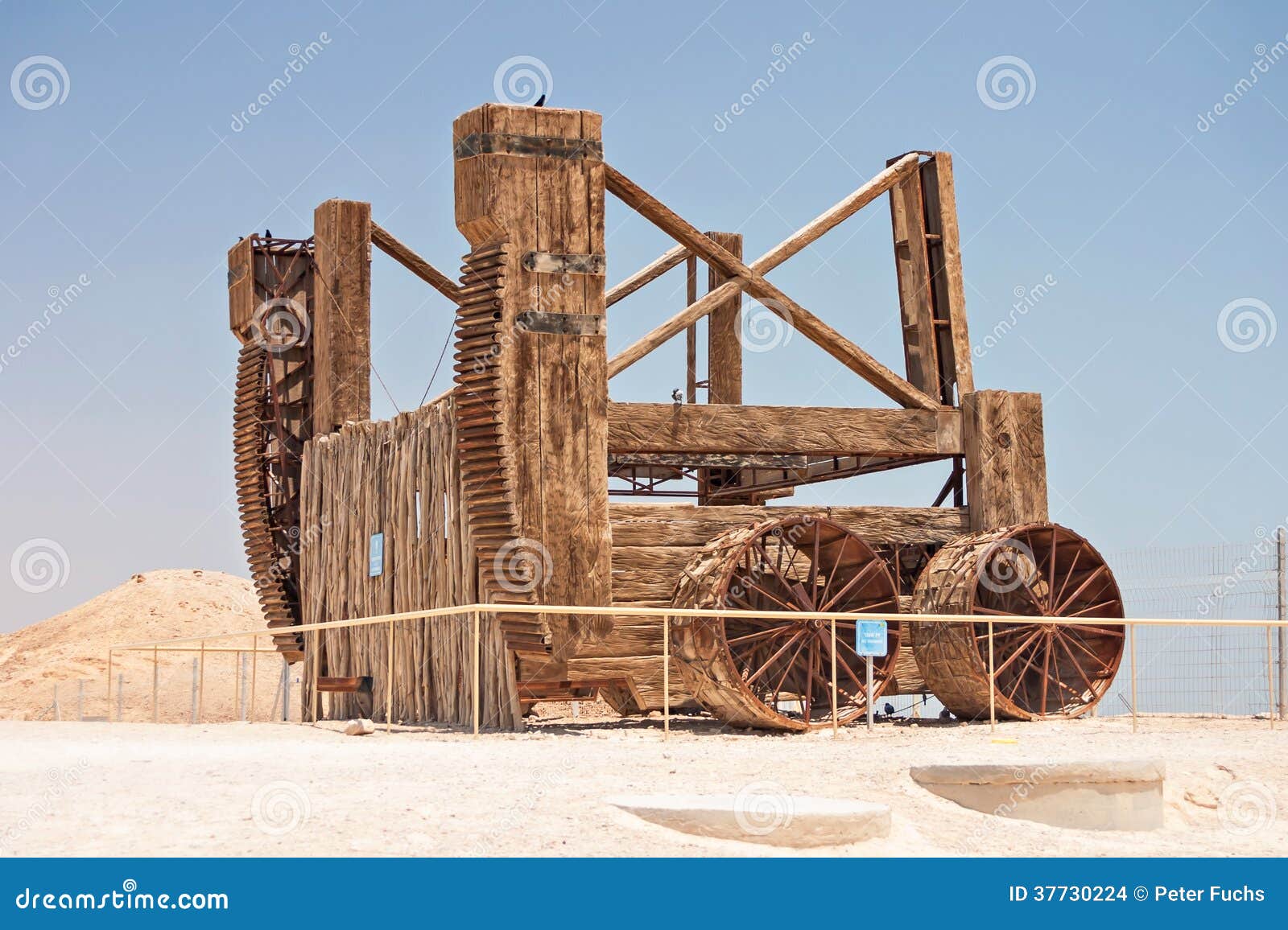 Roman Siege Ramp From Masada Fortress Stock Photo | CartoonDealer.com ...