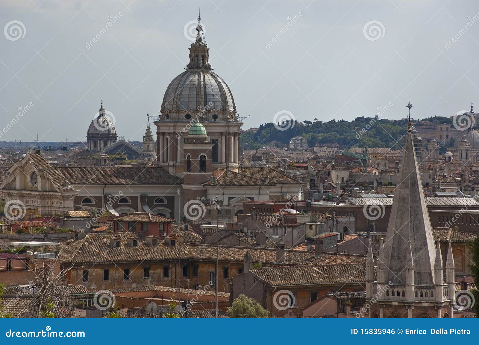 Roman skyline stock photo. Image of historic, monument - 15835946