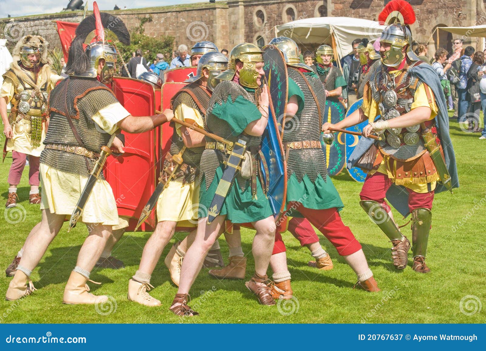 Roman soldiers fighting. editorial photography. Image of march - 20767637