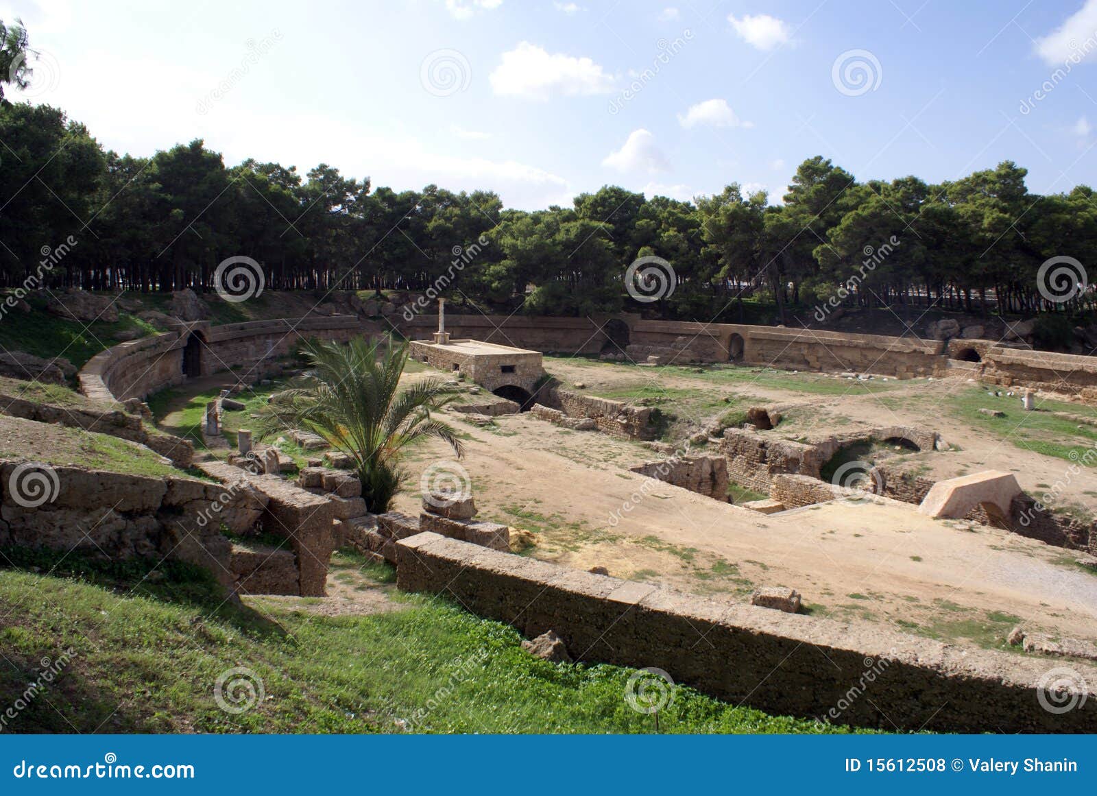 Roman stadium stock photo. Image of architecture, punic - 15612508
