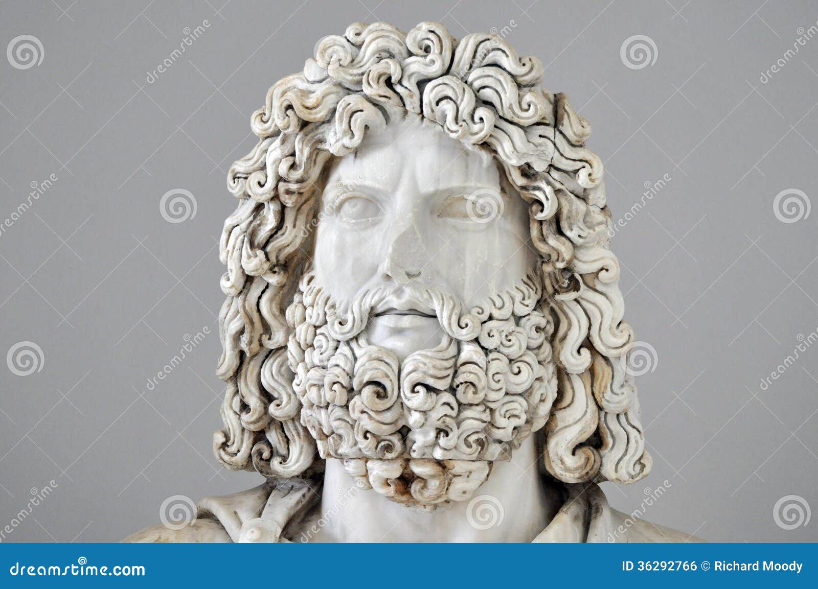 Roman Statue di Giove fotografia stock. Immagine di marmo - 36292766