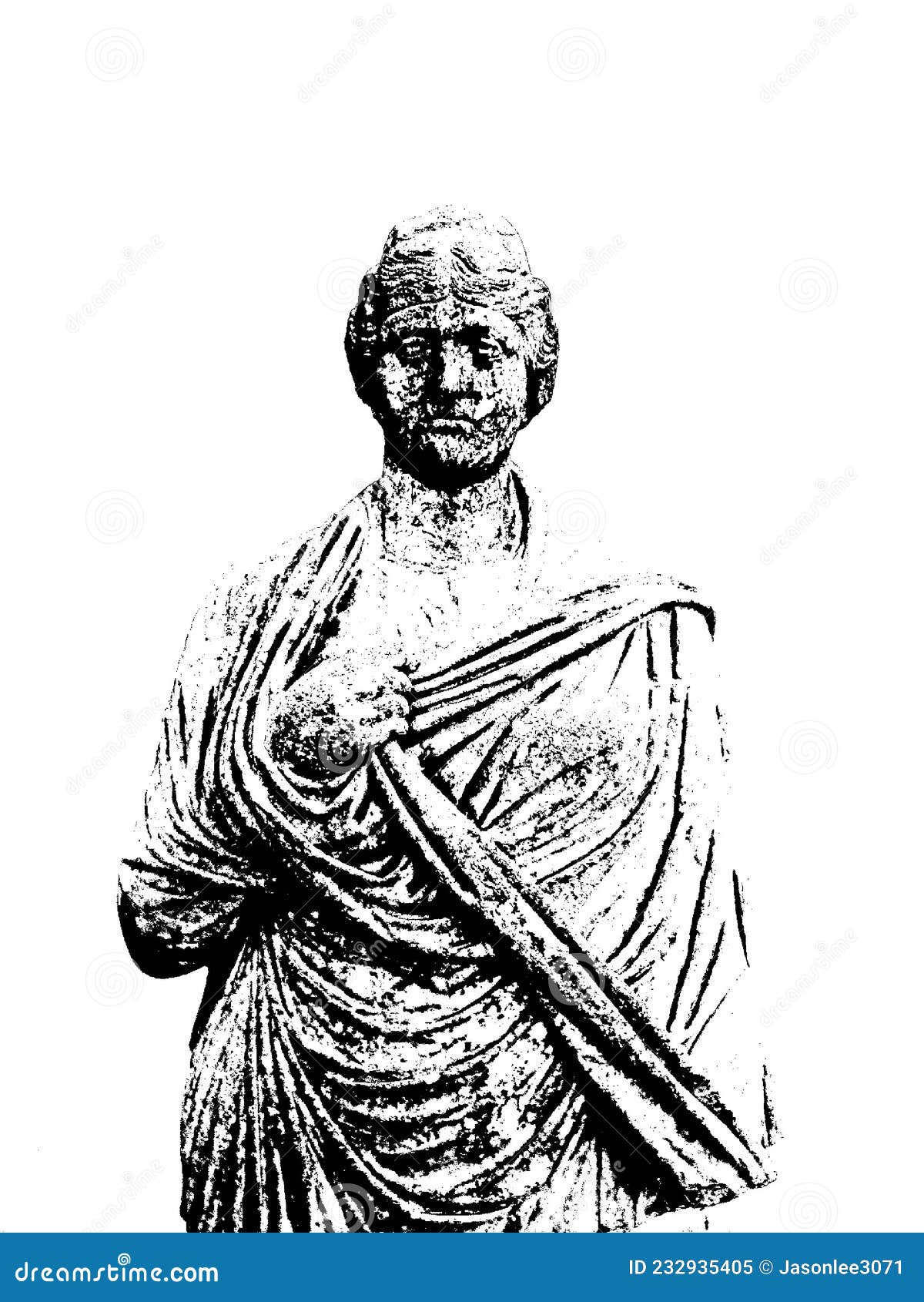 Roman statue stock illustration. Illustration of roman - 232935405
