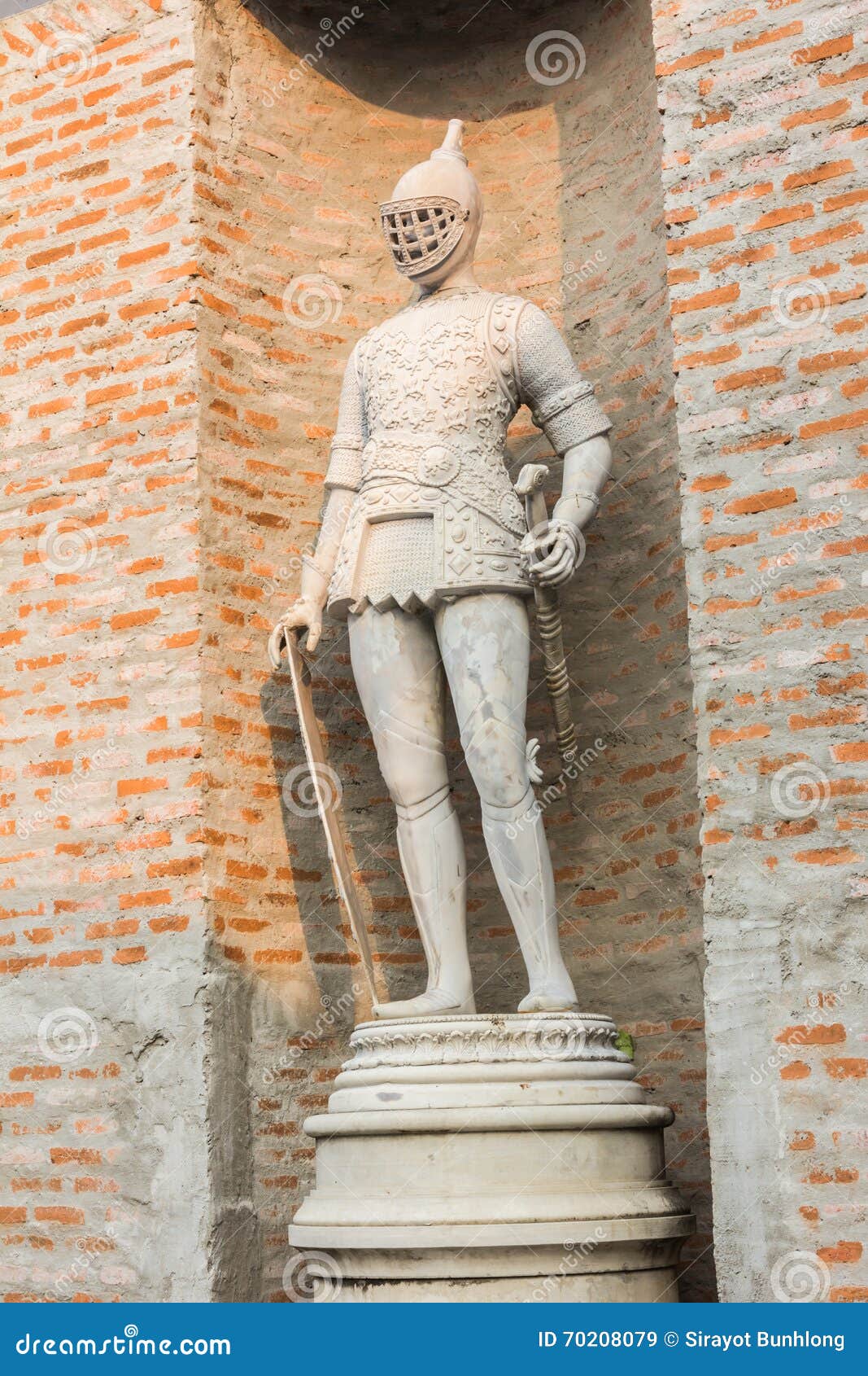 Roman statue of a warrior stock image. Image of soldier - 70208079