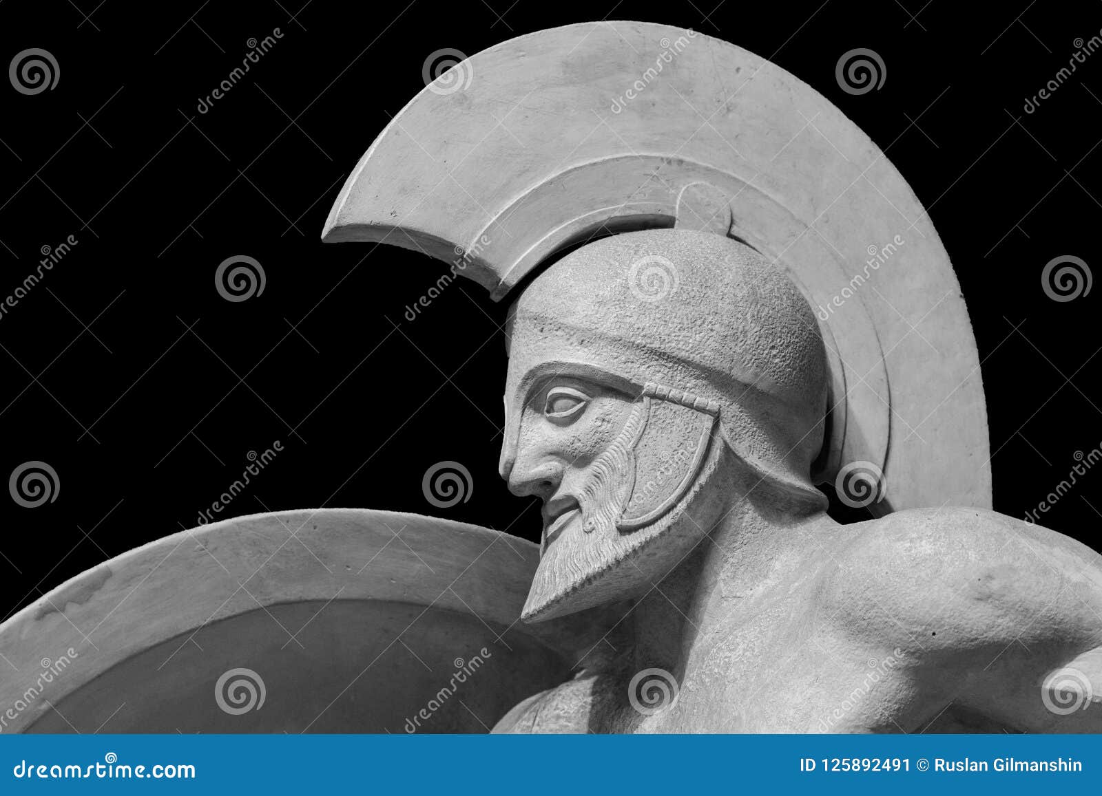 Roman Statue Of Warrior In Helmet Royalty-Free Stock Photography ...