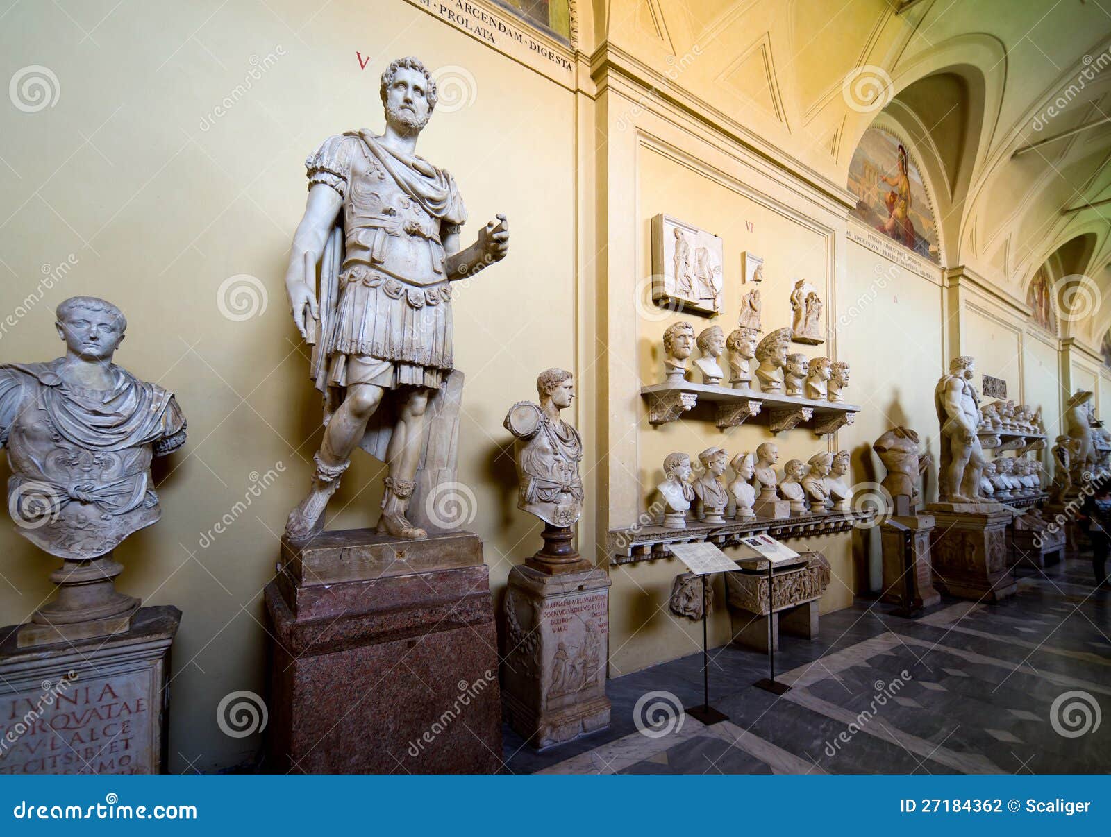 Roman Statues in the Vatican Museum in Rome Editorial Photography ...