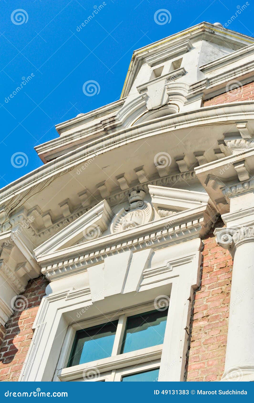 A roman style building stock image. Image of step, tower - 49131383