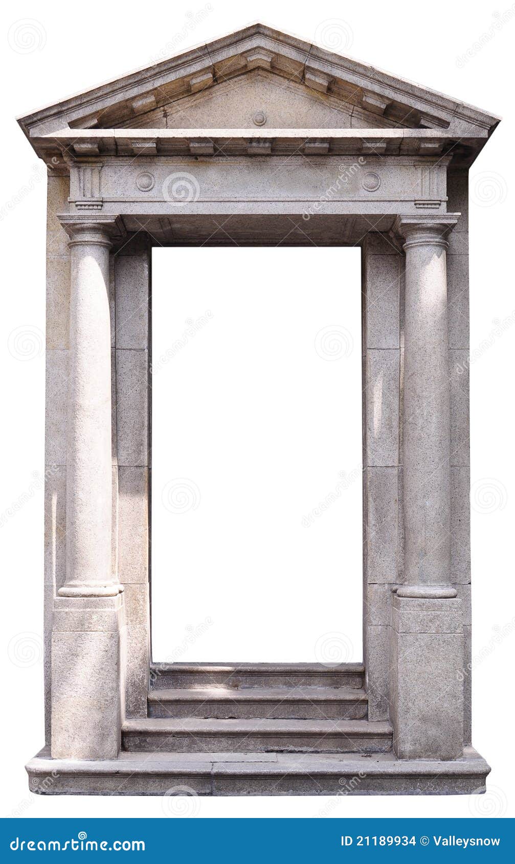 Roman Style Ceiling In Yellow Bricks With Roman Column Pillars Stock ...