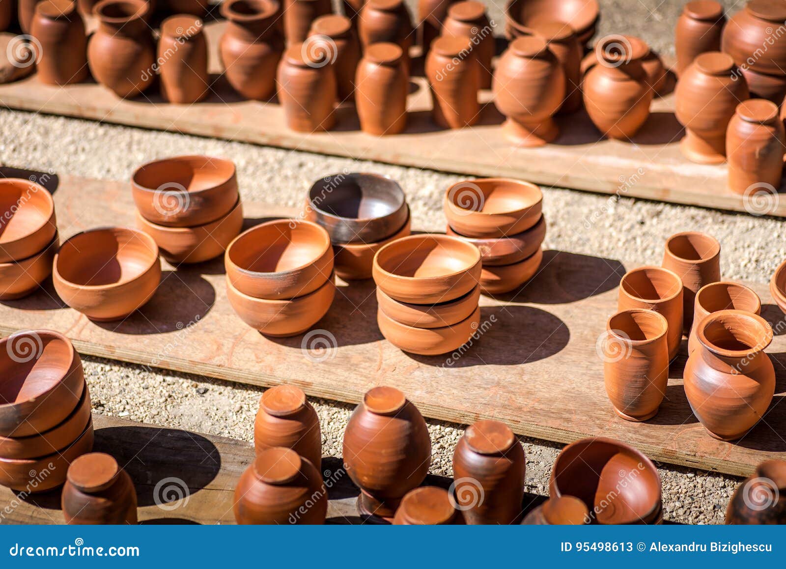 Roman style pottery stock image. Image of mediterranean - 95498613