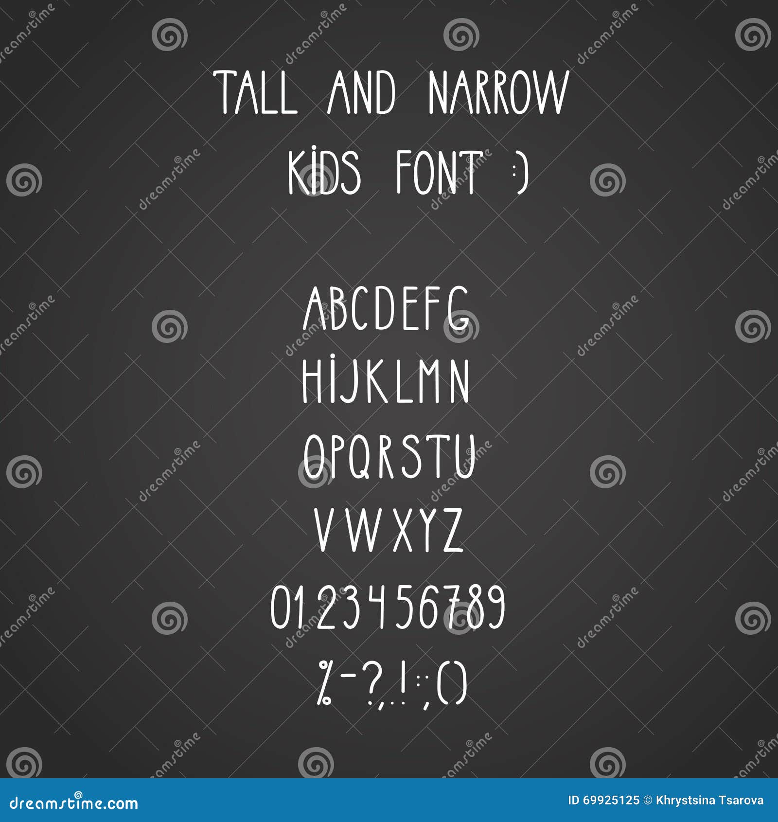 Roman Tall& Narrow Alphabet Stock Vector - Illustration of graphic ...