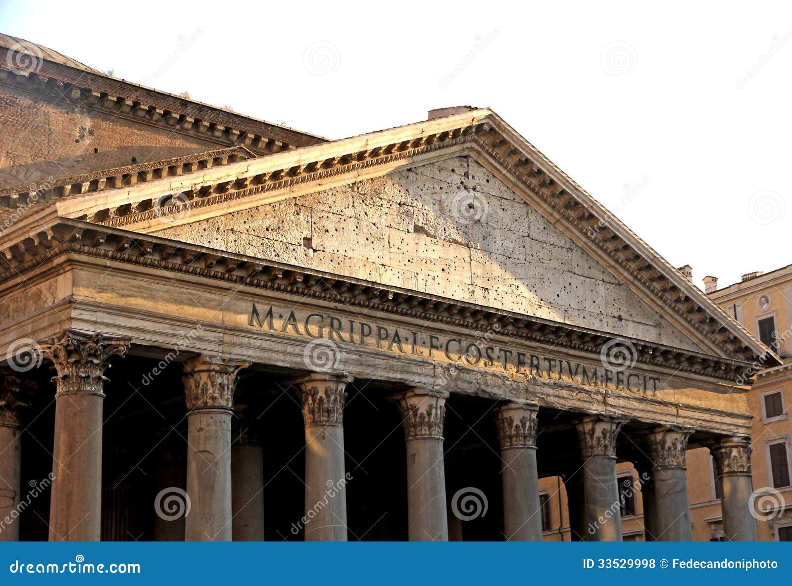 Roman Tempel Genoemd Het PANTHEON in Rome Stock Foto - Image of ...