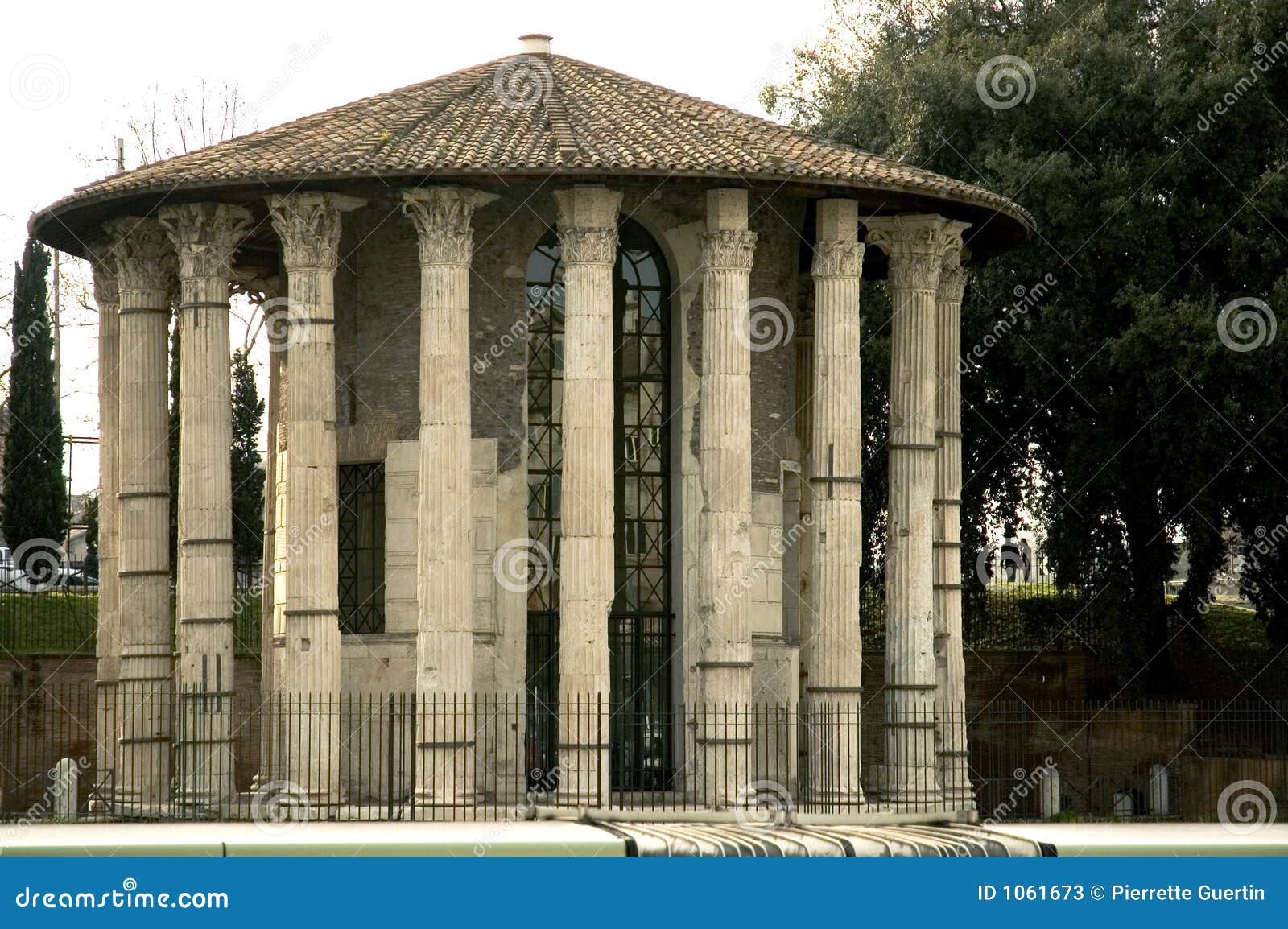 Roman Temple stock image. Image of empire, circular, hercule - 1061673
