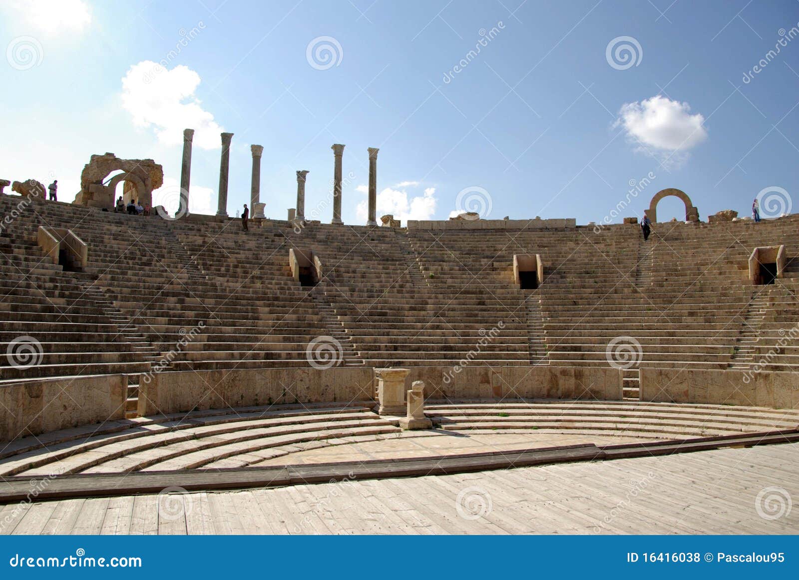 Roman theater, Libya stock photo. Image of splendor, magna - 16416038