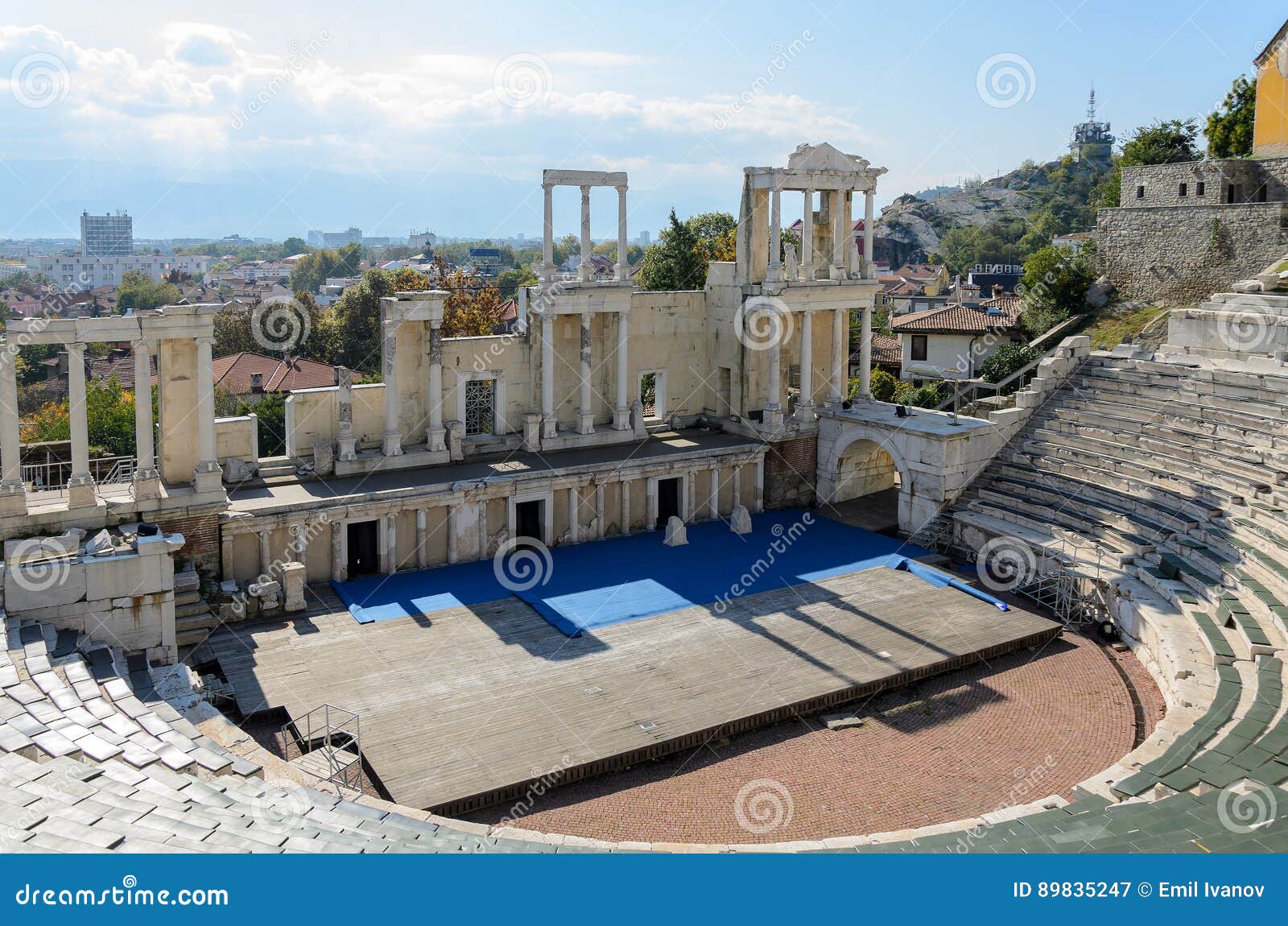 Roman Theatre of Philippopolis Stock Image - Image of city, interest ...