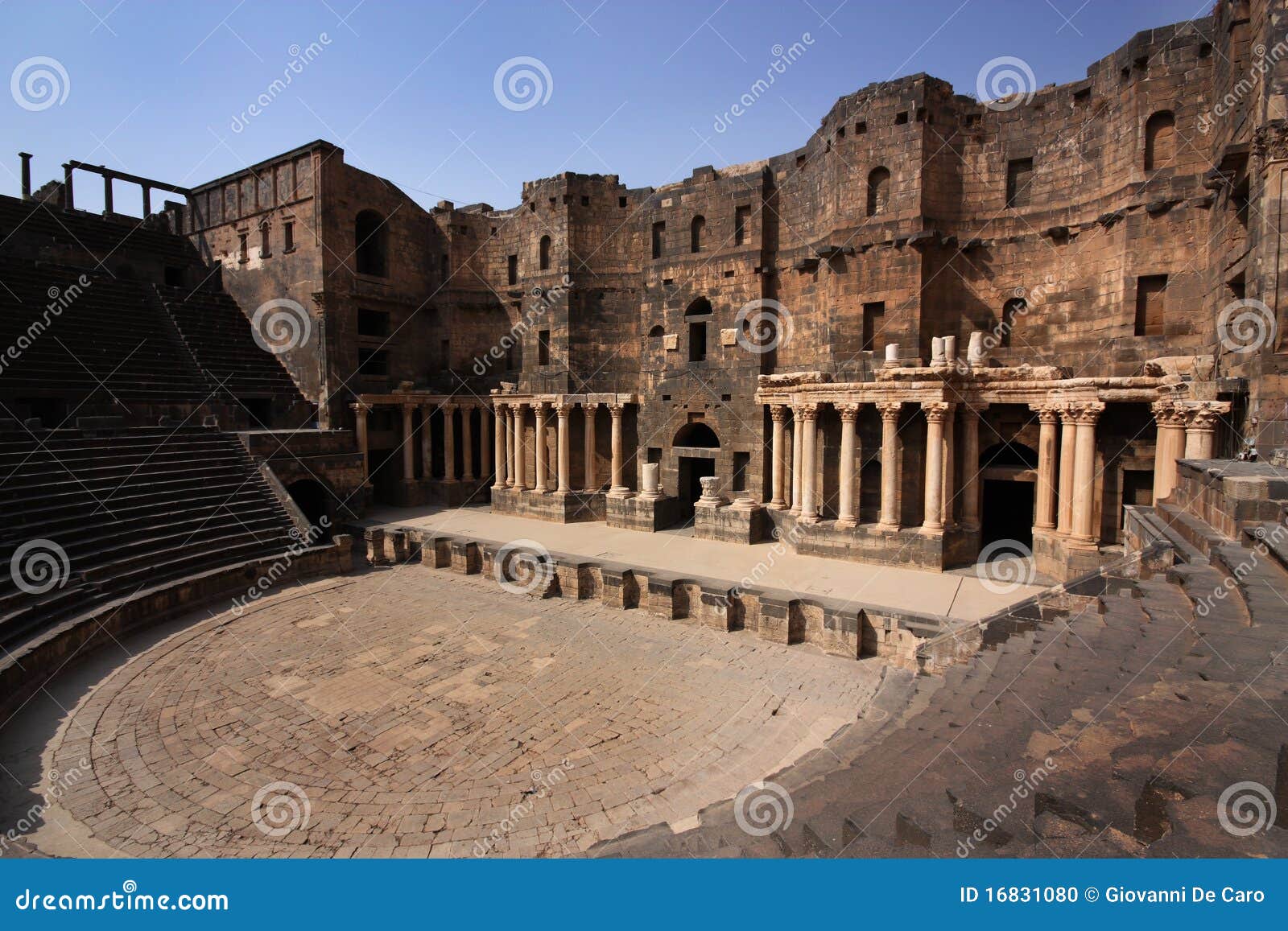 Roman Theatre in Syria stock photo. Image of theatre - 16831080