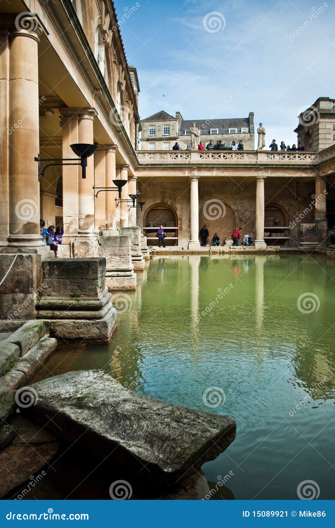 Roman thermal baths stock image. Image of light, building - 15089921