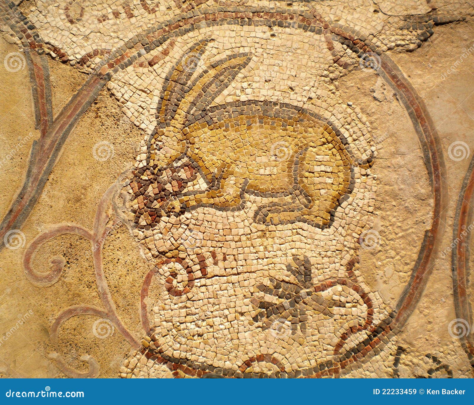 Roman Tiles Picture of a Rabbit Stock Image - Image of ancient, roman ...