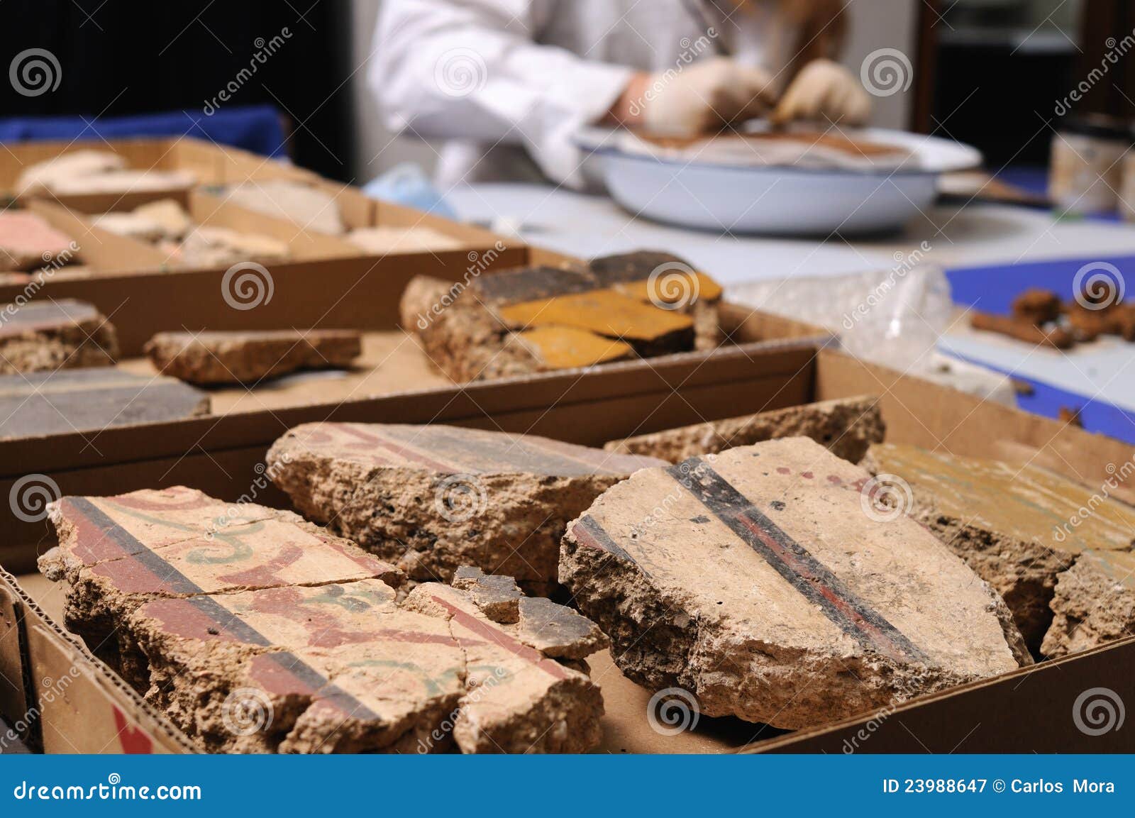 Roman wall painting editorial photography. Image of archeology - 23988647