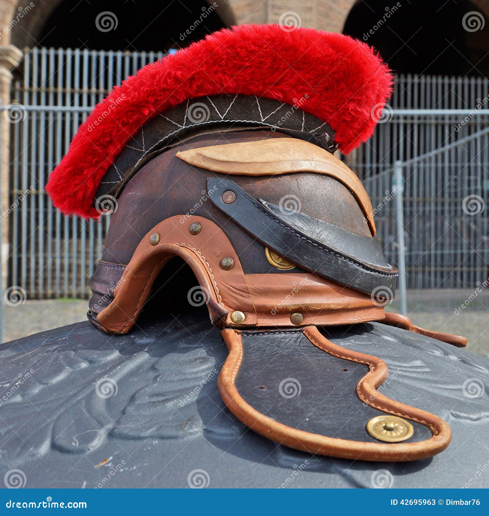 Roman War Helmet Gladiator, Italy Stock Image - Image of ethnicity ...
