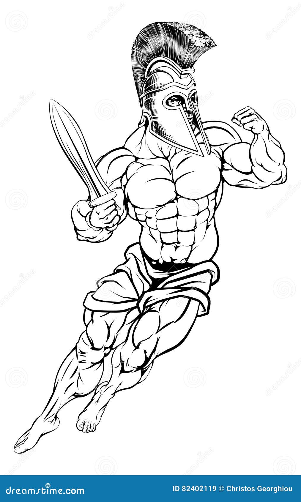 Roman Warrior. Legat. Warlord In Helmet Royalty-Free Stock Photography ...