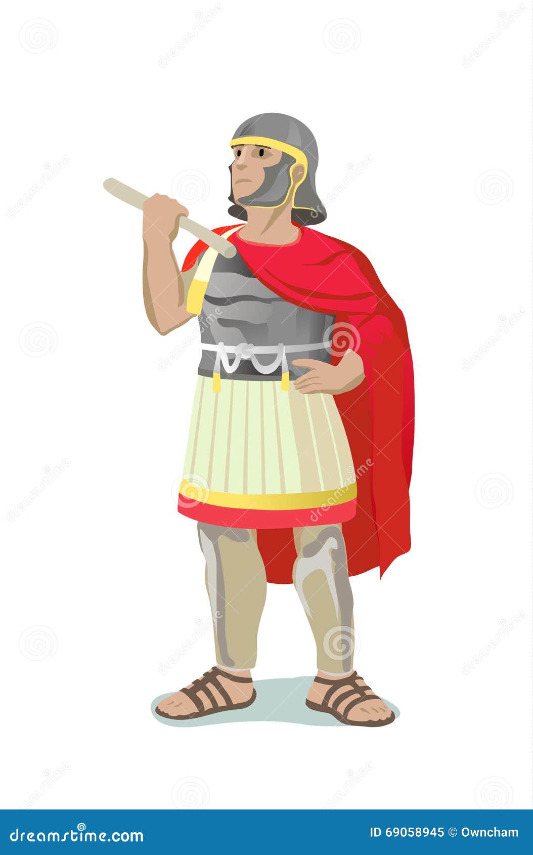 Roman Warrior. Legat. Warlord In Helmet Royalty-Free Stock Photography ...