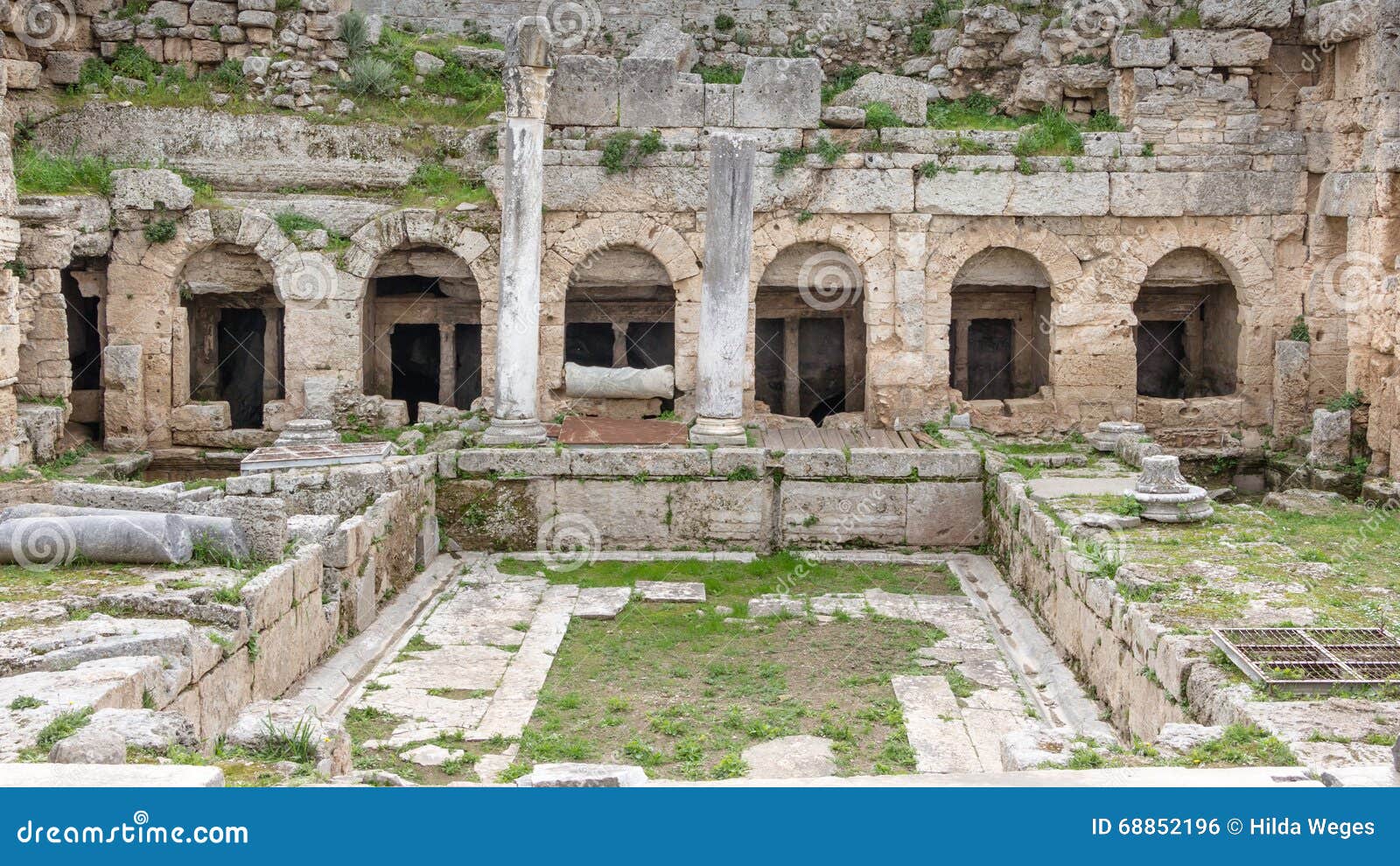 Roman Waterworks System Greece Stock Photo - Image of didim, doric ...