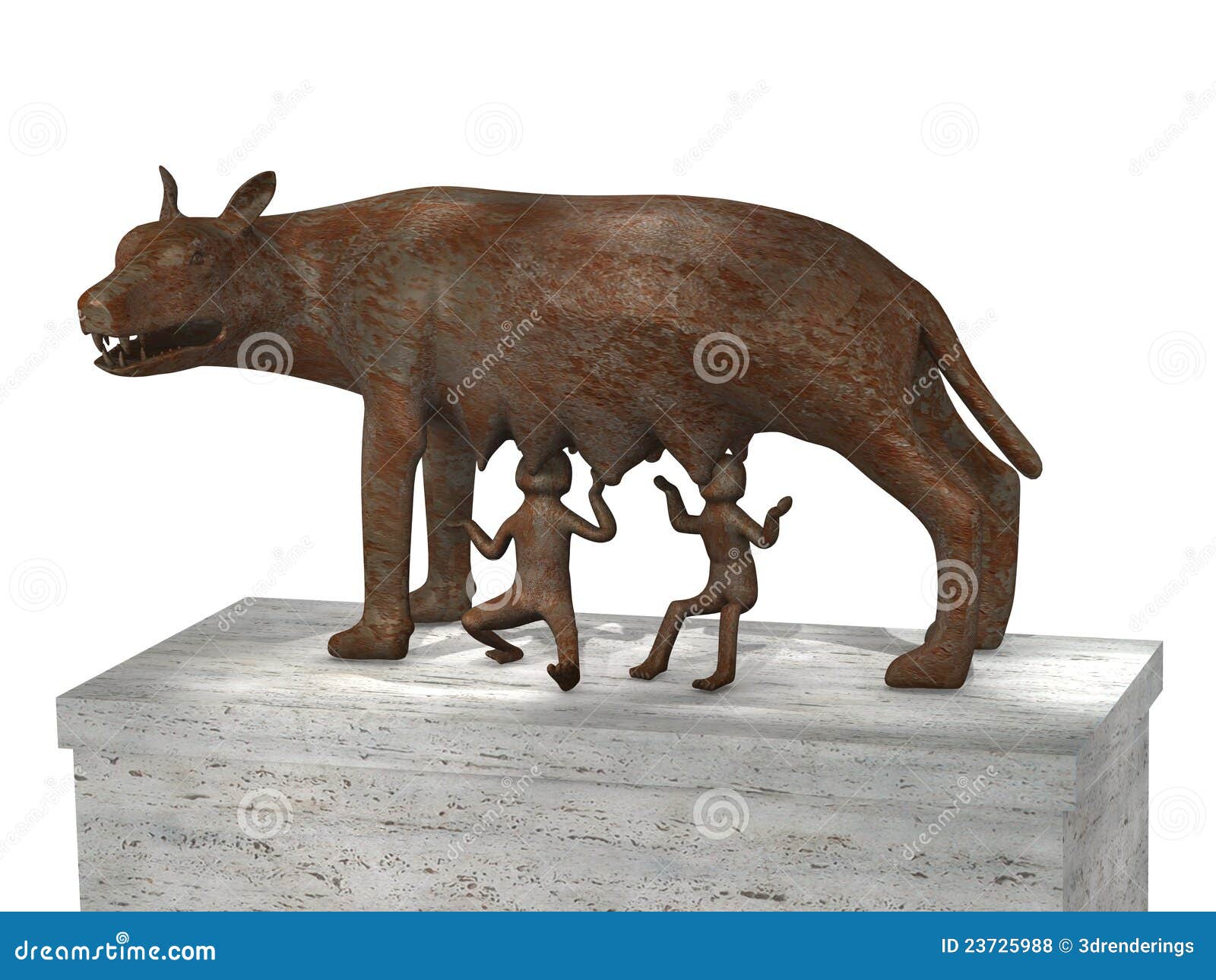 Roman wolf stock illustration. Illustration of legend - 23725988