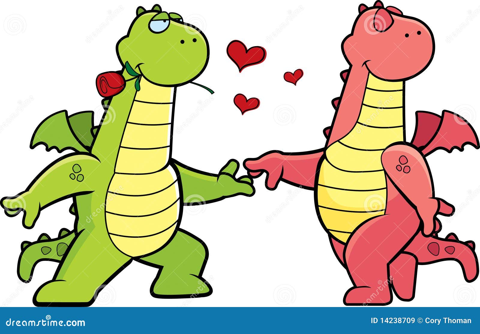 Romance do dragão ilustração do vetor. Ilustração de verde - 14238709