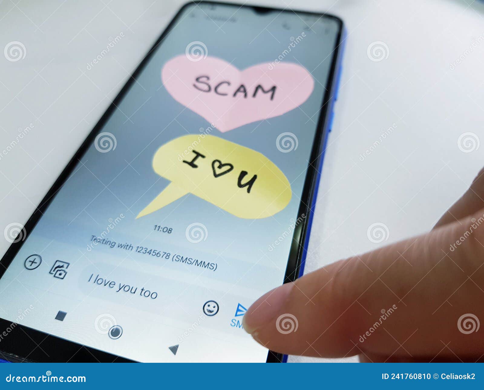 Romance Love Scam. Scam Awareness Stock Photo - Image of awareness ...