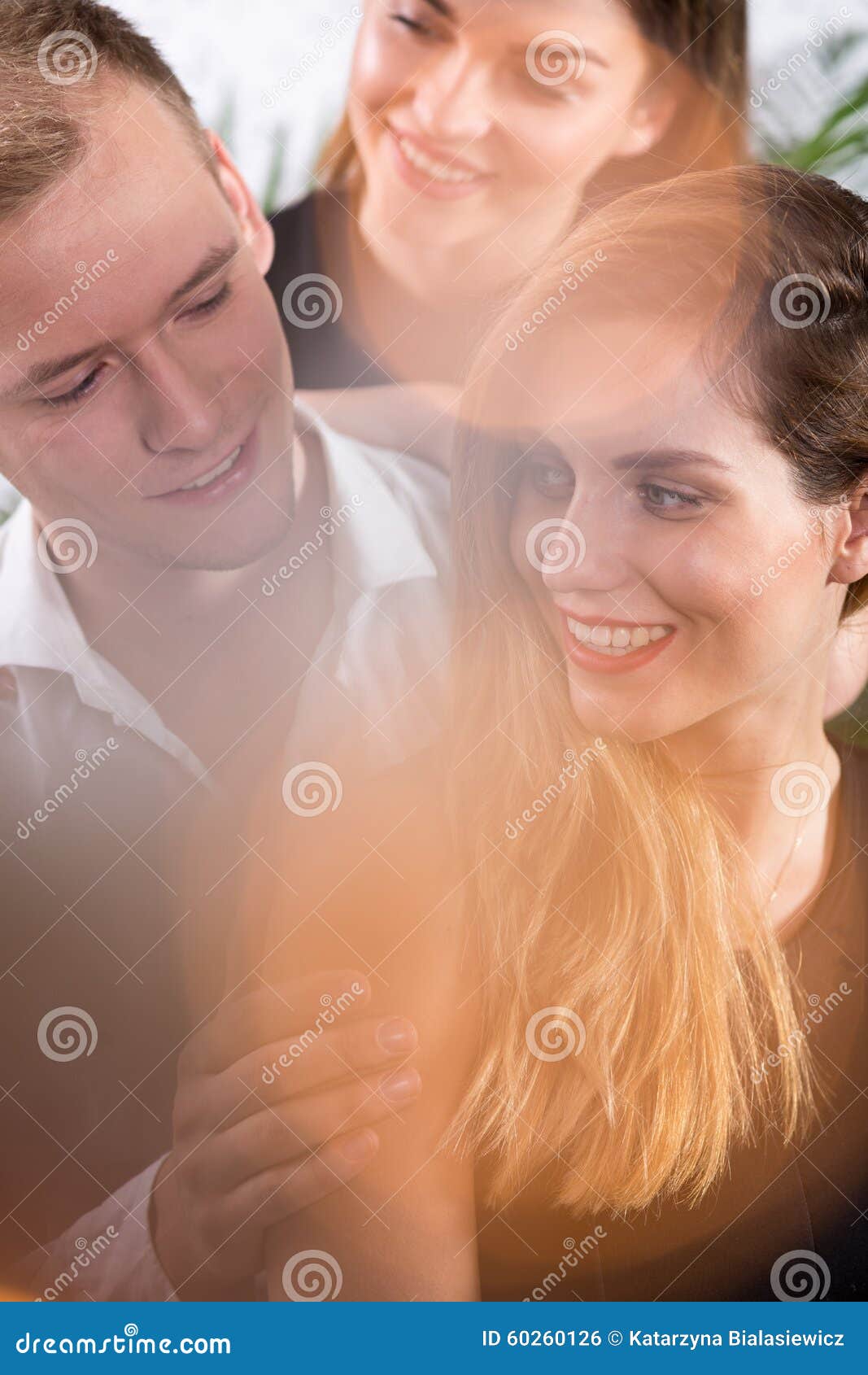 Romance triangle concept stock photo. Image of male, attractive - 60260126
