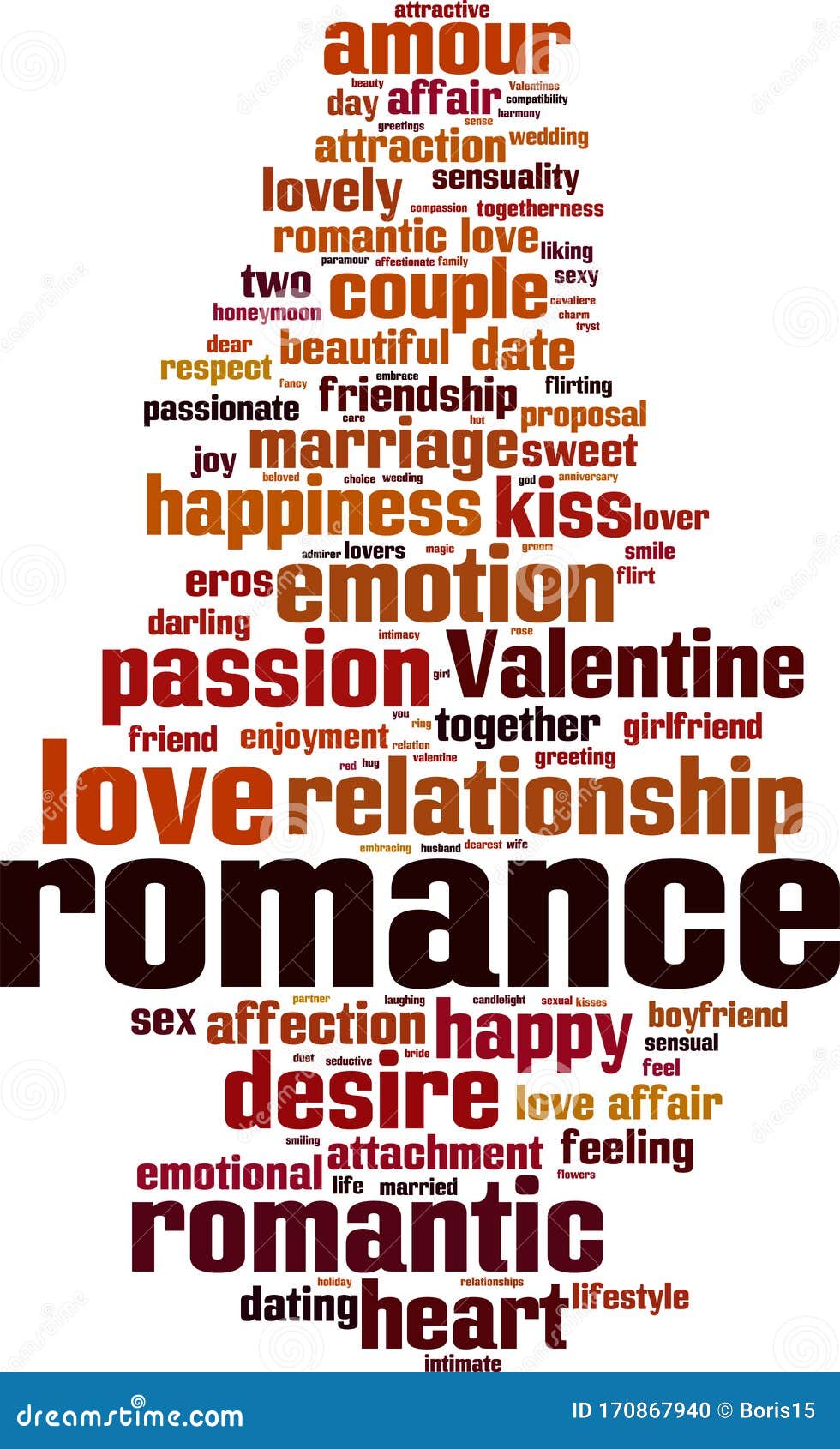 Romance word cloud stock vector. Illustration of eros - 170867940
