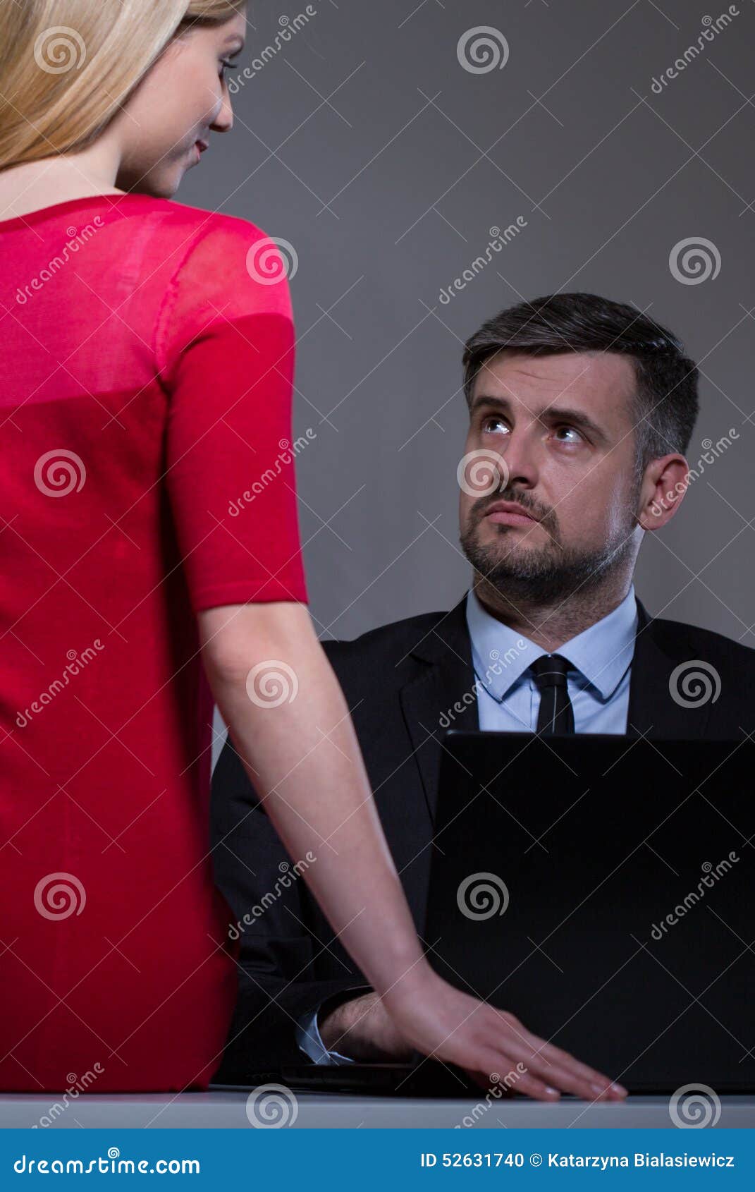 Romance at workplace stock photo. Image of beautiful - 52631740