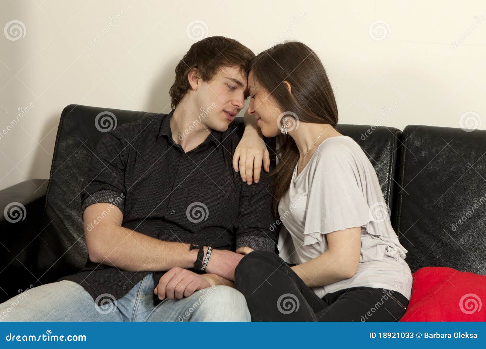 Romancing young couple stock image. Image of domestic - 18921033